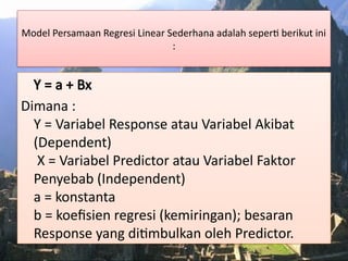 presentasi Analisis regresi sederhana.pptx