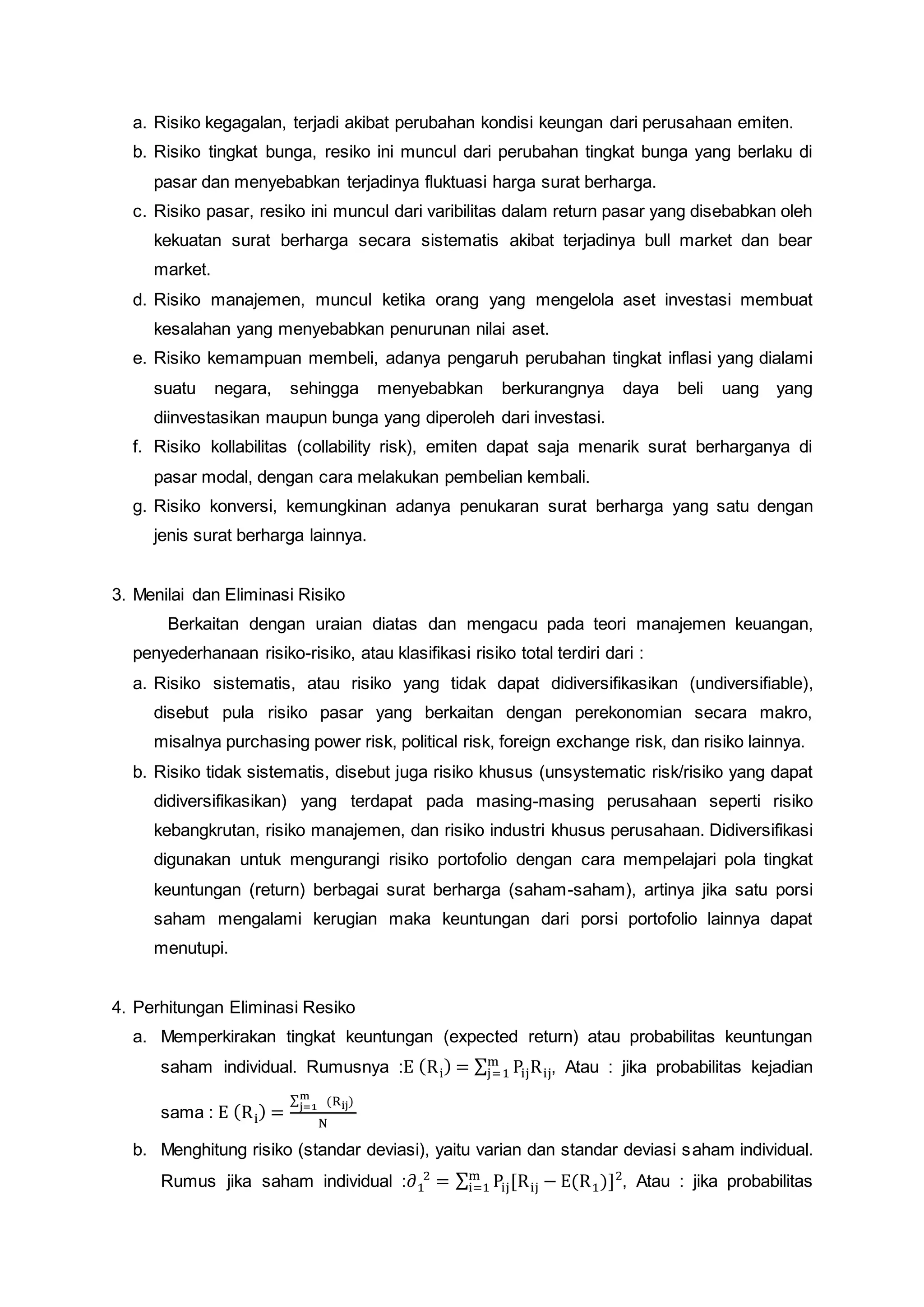 Analisis risiko total | DOCX