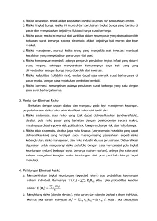 Analisis risiko total | DOCX