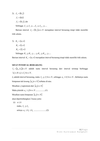 Analisis riil (interval dan desimal) | PDF