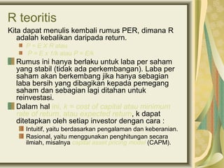 Analisis saham | PPT