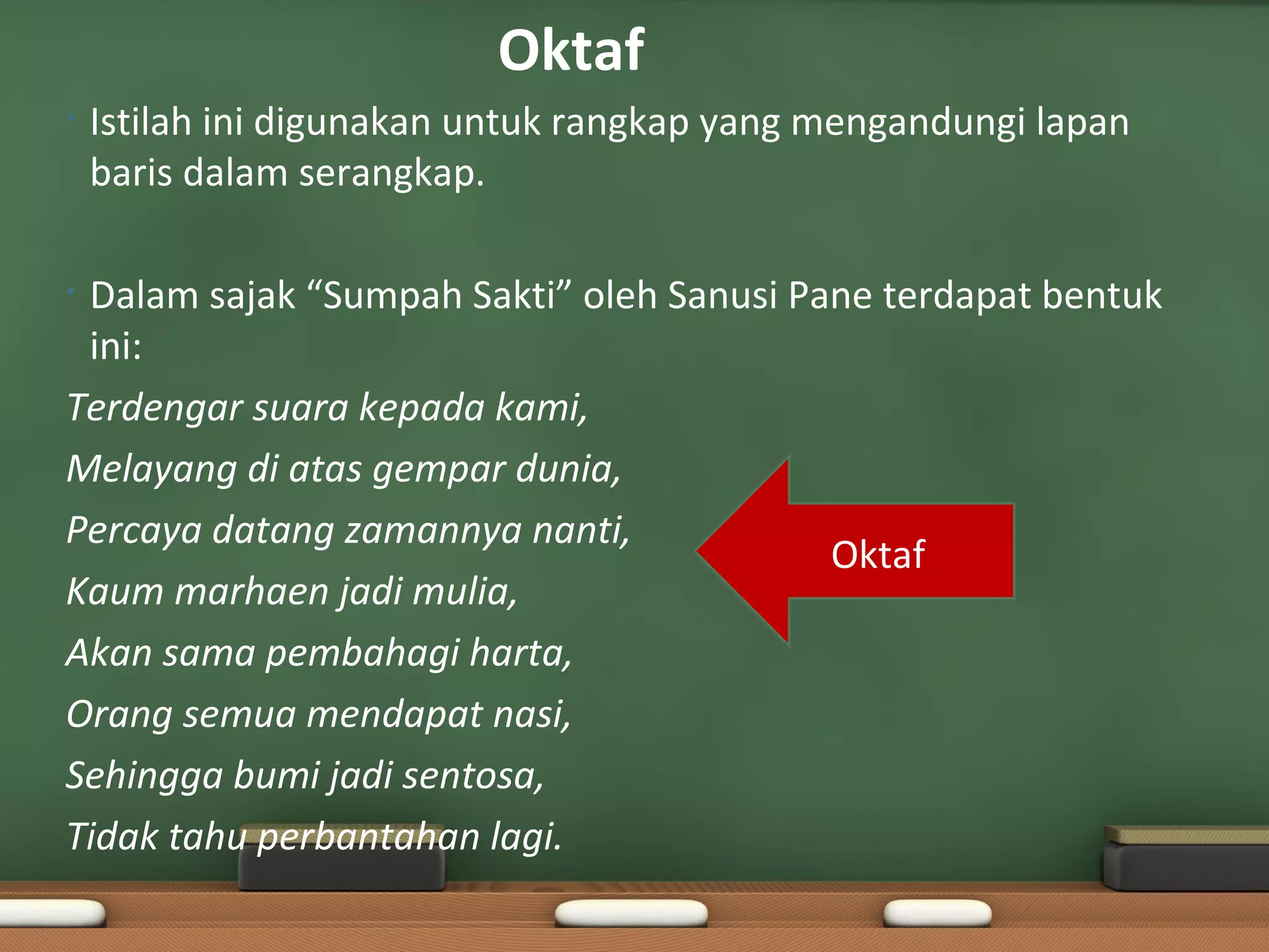 Analisis bentuk sajak | PPT