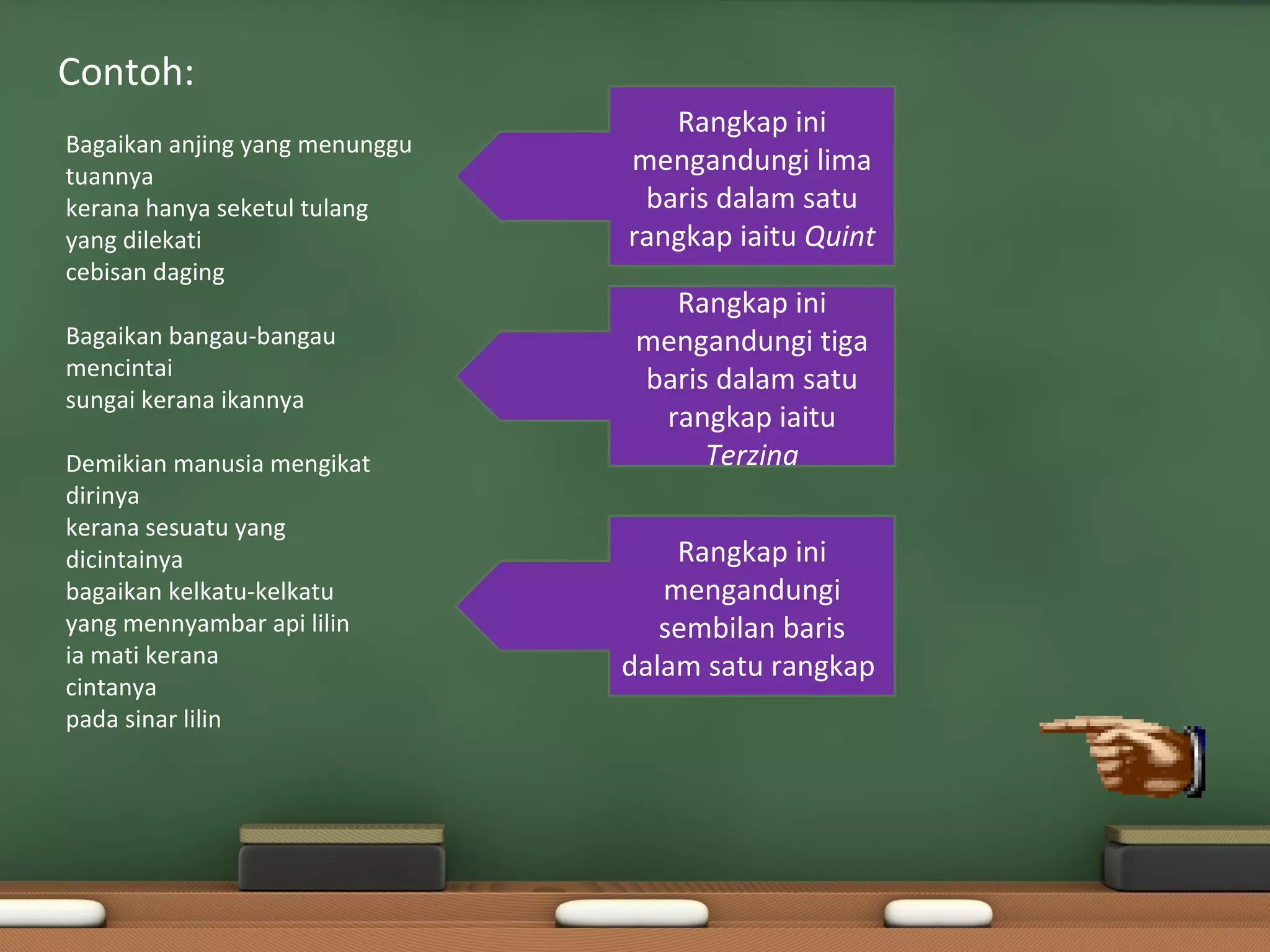 Analisis bentuk sajak | PPT