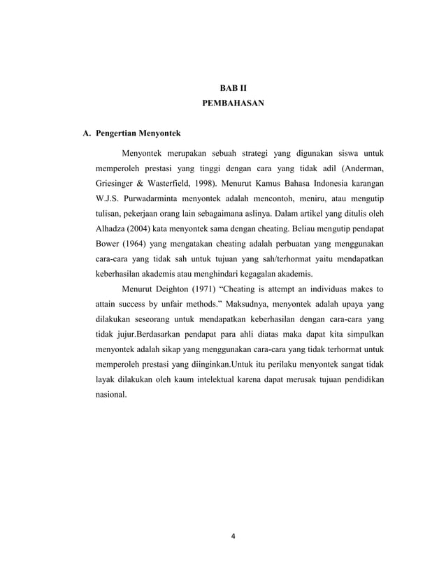 BUDAYA MENYONTEK PADA PELAJAR DAN SOLUSI UNTUK MENGATASINYA | PDF
