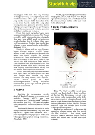 Analisis Semiotika Poster Film Horor Quot The Nun Quot 2018 | PDF