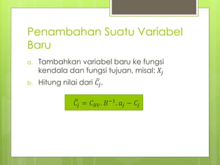 Analisis Sensitivitas | PPTX
