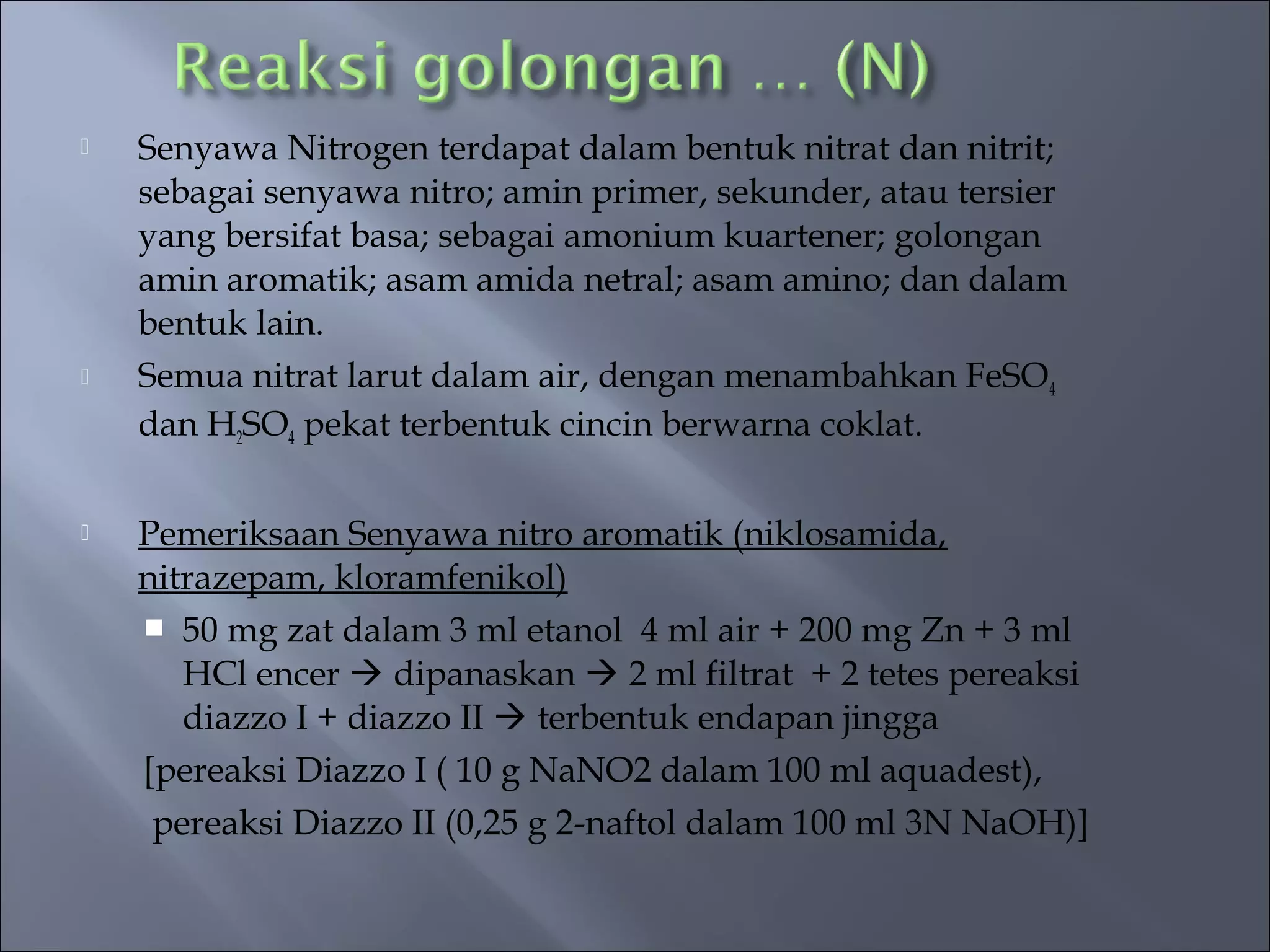Analisis senyawa obat | PPT