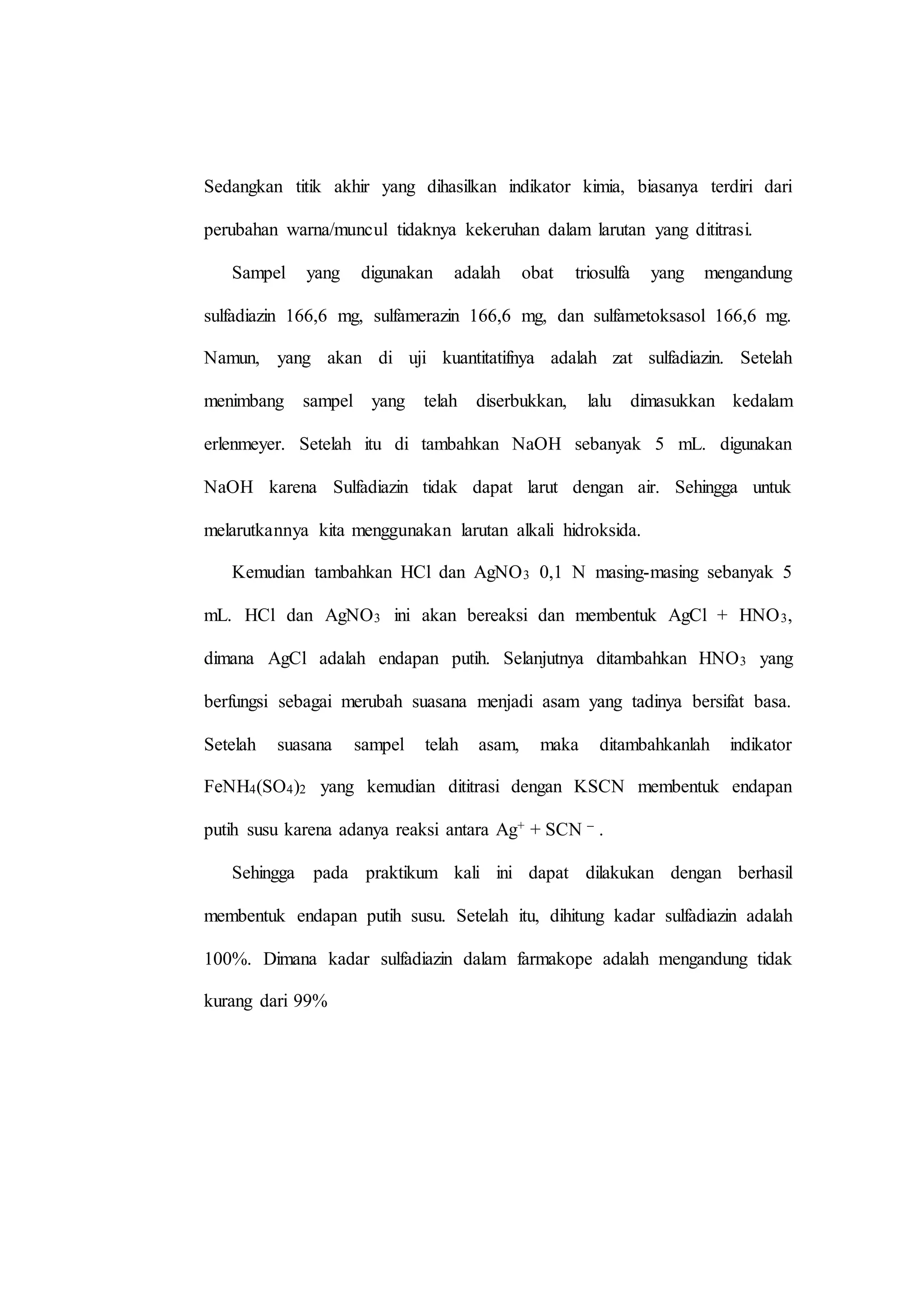 Analisis senyawa sulfonamida | DOCX