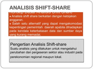 Analisis shift share epp | PPTX