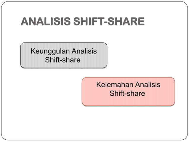 Analisis shift share epp | PPTX