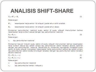 Analisis shift share epp | PPTX