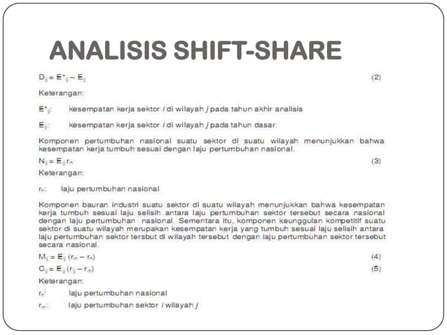 Analisis shift share epp | PPTX