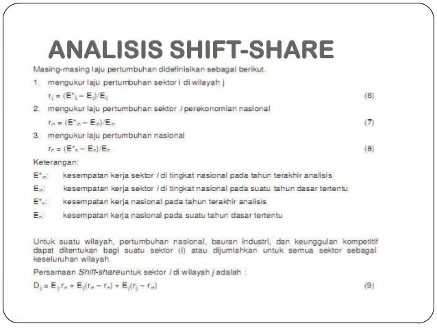 Analisis shift share epp