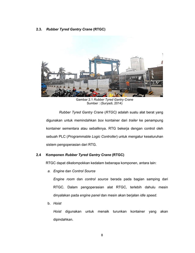 Analisis simulasi tegangan twist lock rubber tired gantry crane (rtgc ...