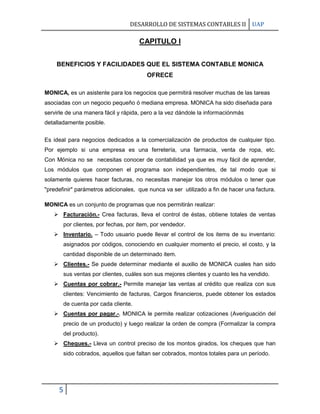 Analisis sistema contable monica | DOCX