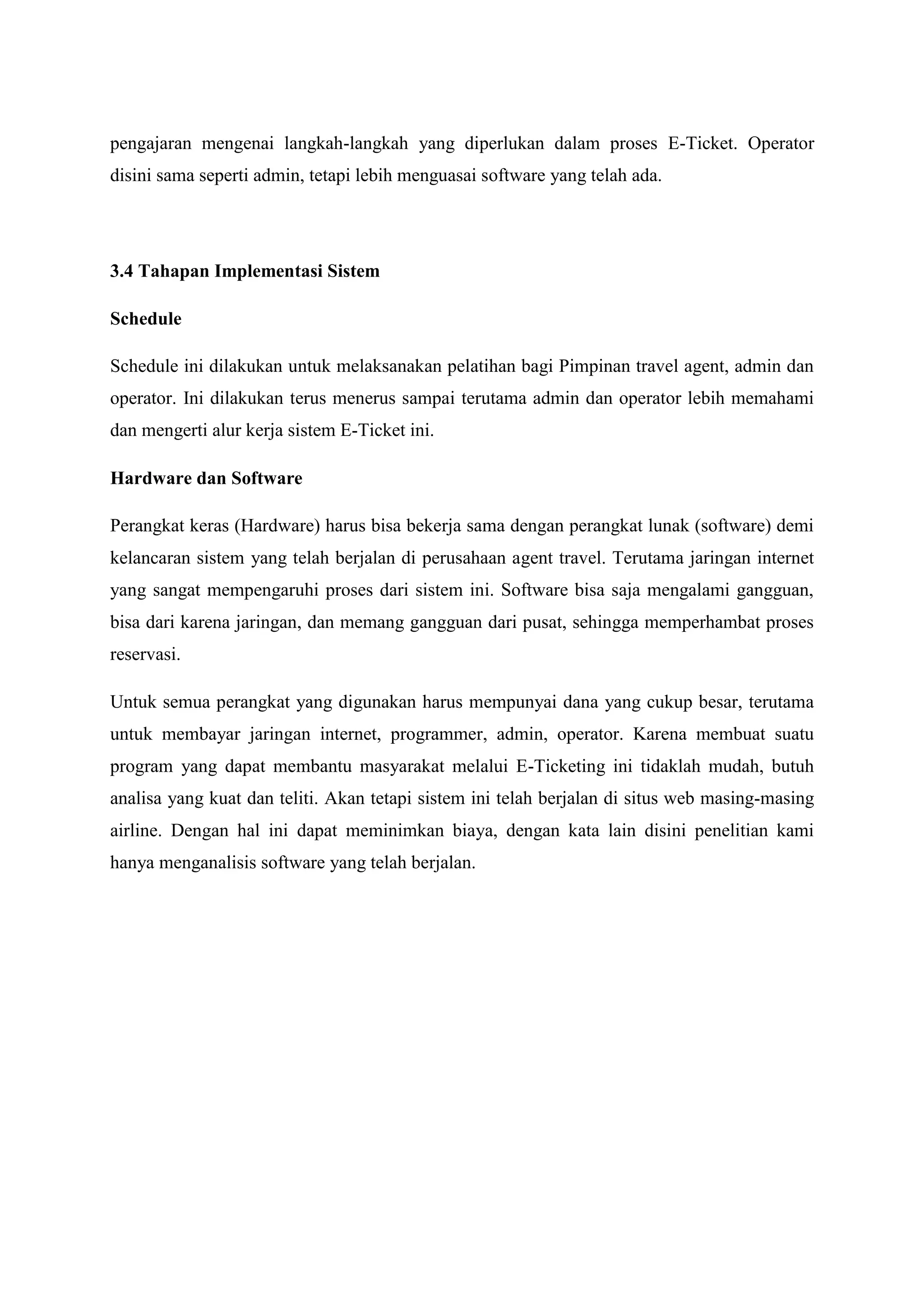 Analisis sistem informasi pemesanan tiket berbasis web | PDF