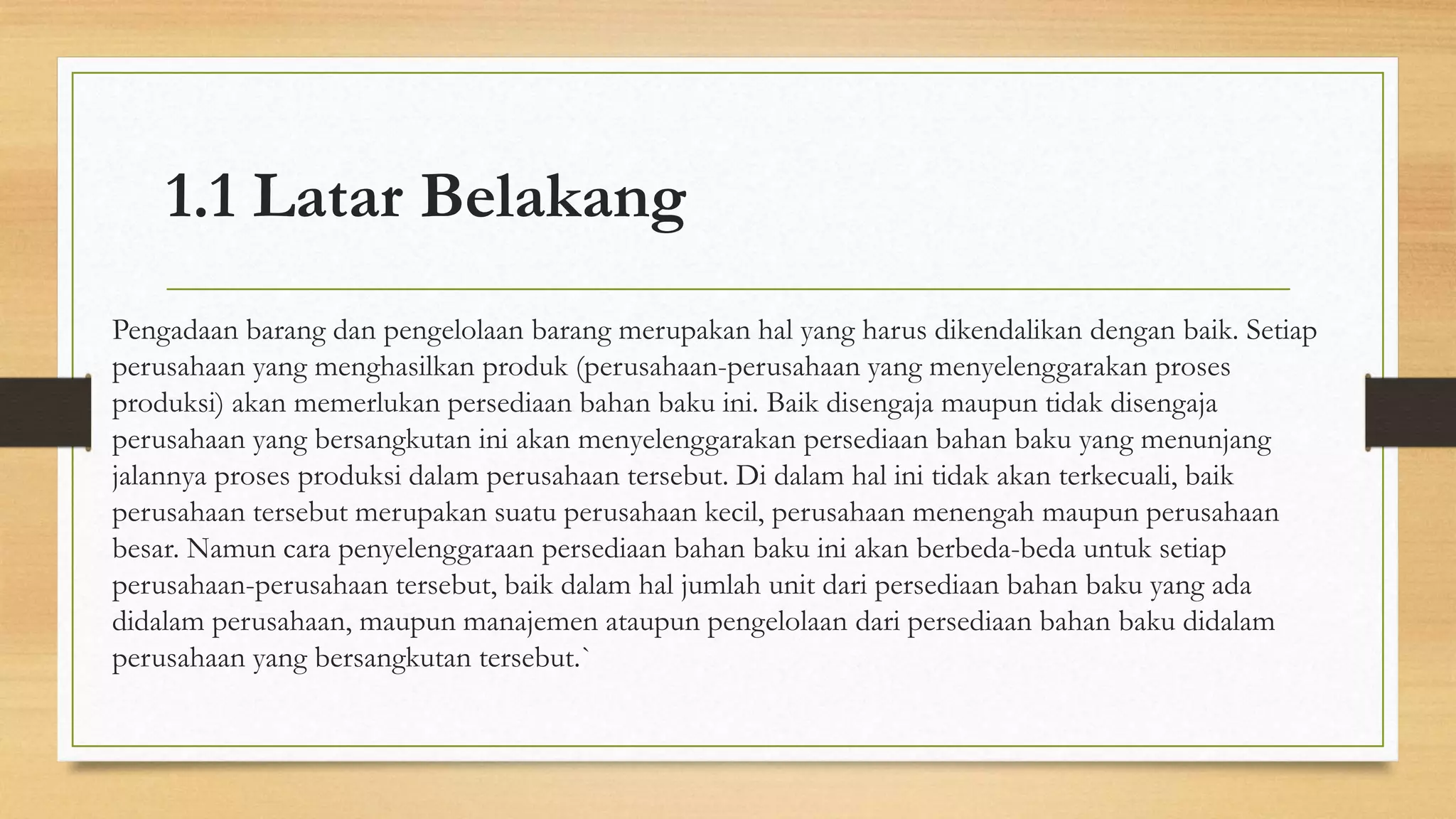 Analisis Sistem Informasi Pengadaaan dan Gudang Studi Kasus: PT. PRIMA ...