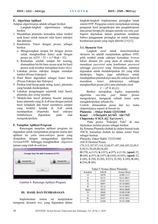 Analisis sistem kriptografi dalam mengamankan data pesan dengan metode ...