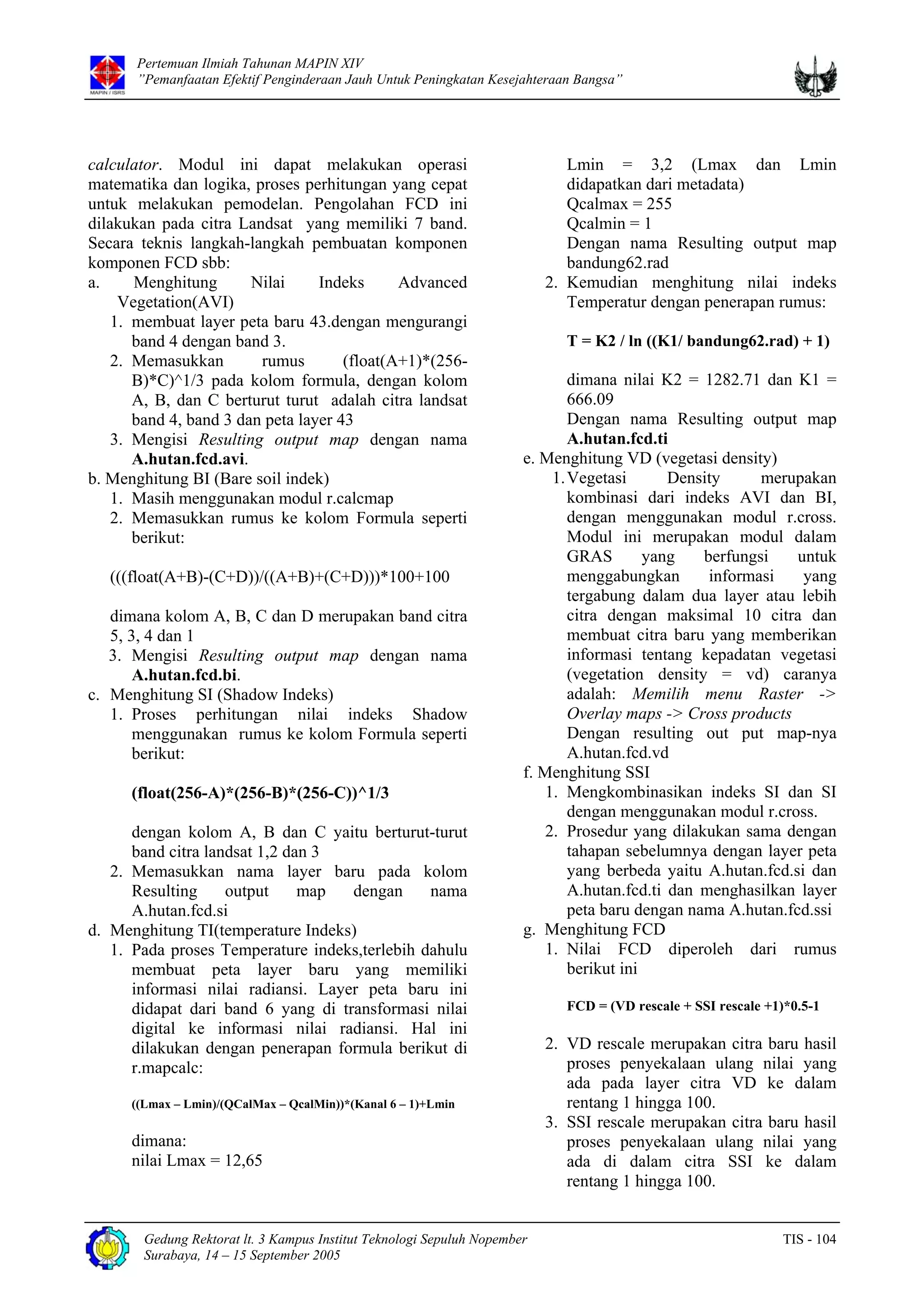 ANALISIS SPASIAL LAHAN KRITIS DI KOTA BANDUNG UTARA MENGGUNAKAN OPEN ...