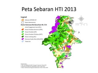 Analisis spatial lokasi hti kalimantan timur | PPTX