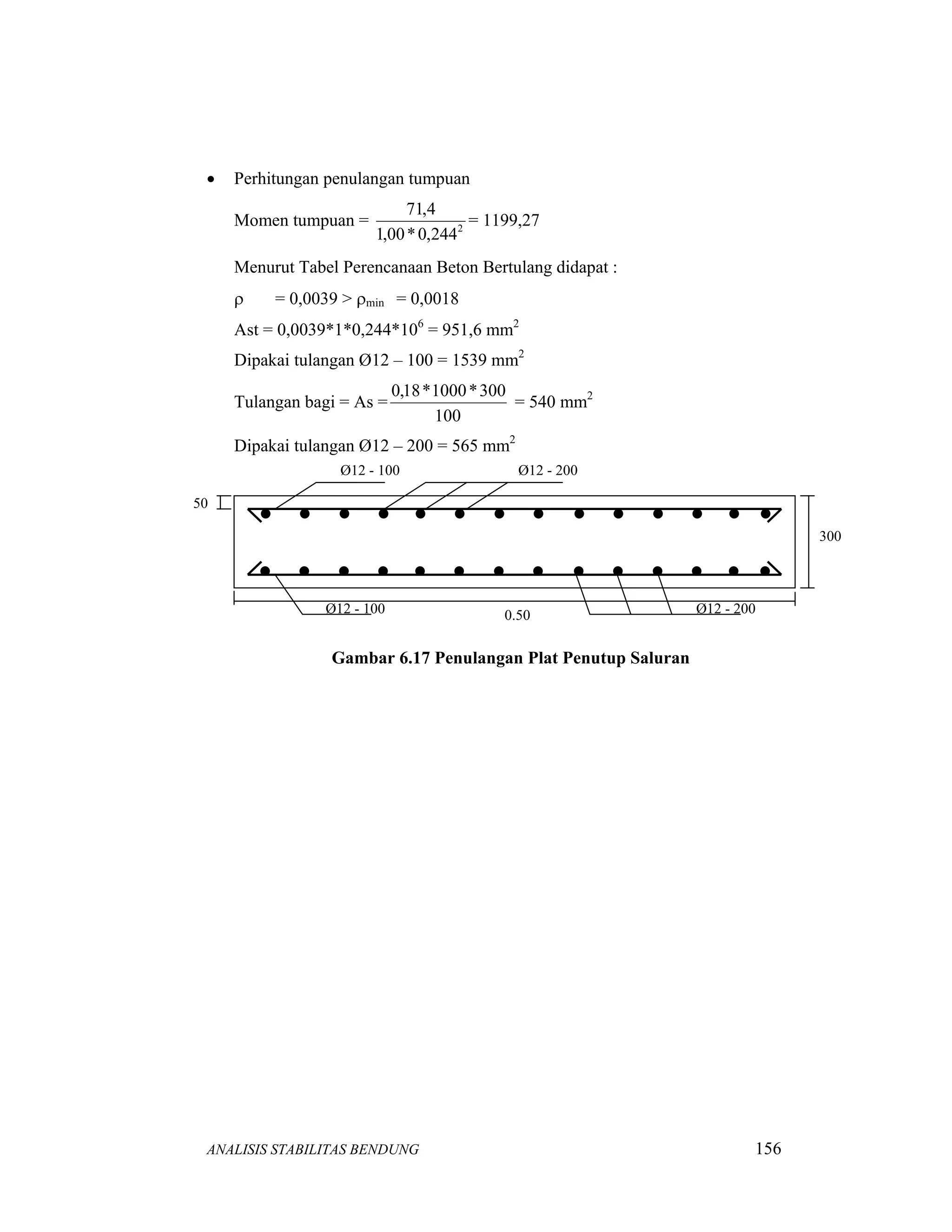 Analisis stabilitas bendung | PDF