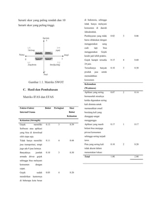 Analisis strategi gojek dengan pendekatan analisis swot | PDF
