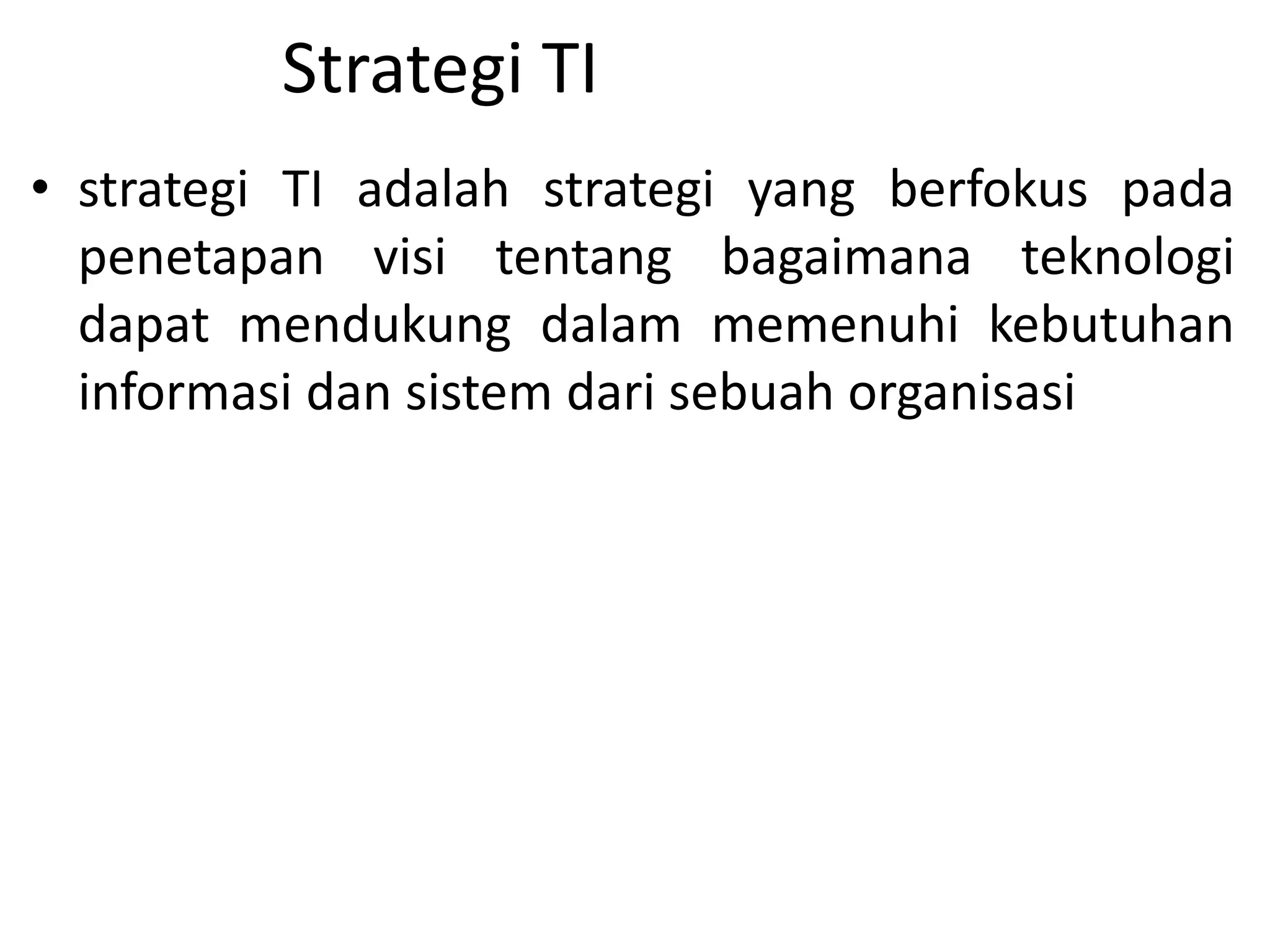 Analisis Strategis Sistem informasi Market analysis | PPT