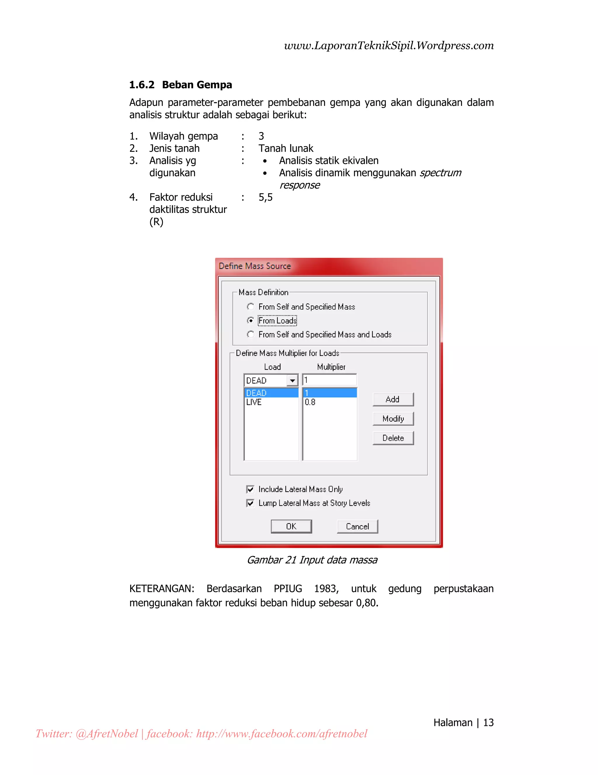 Analisis struktur gedung bertingkat rendah dengan software etabs v9 | PDF