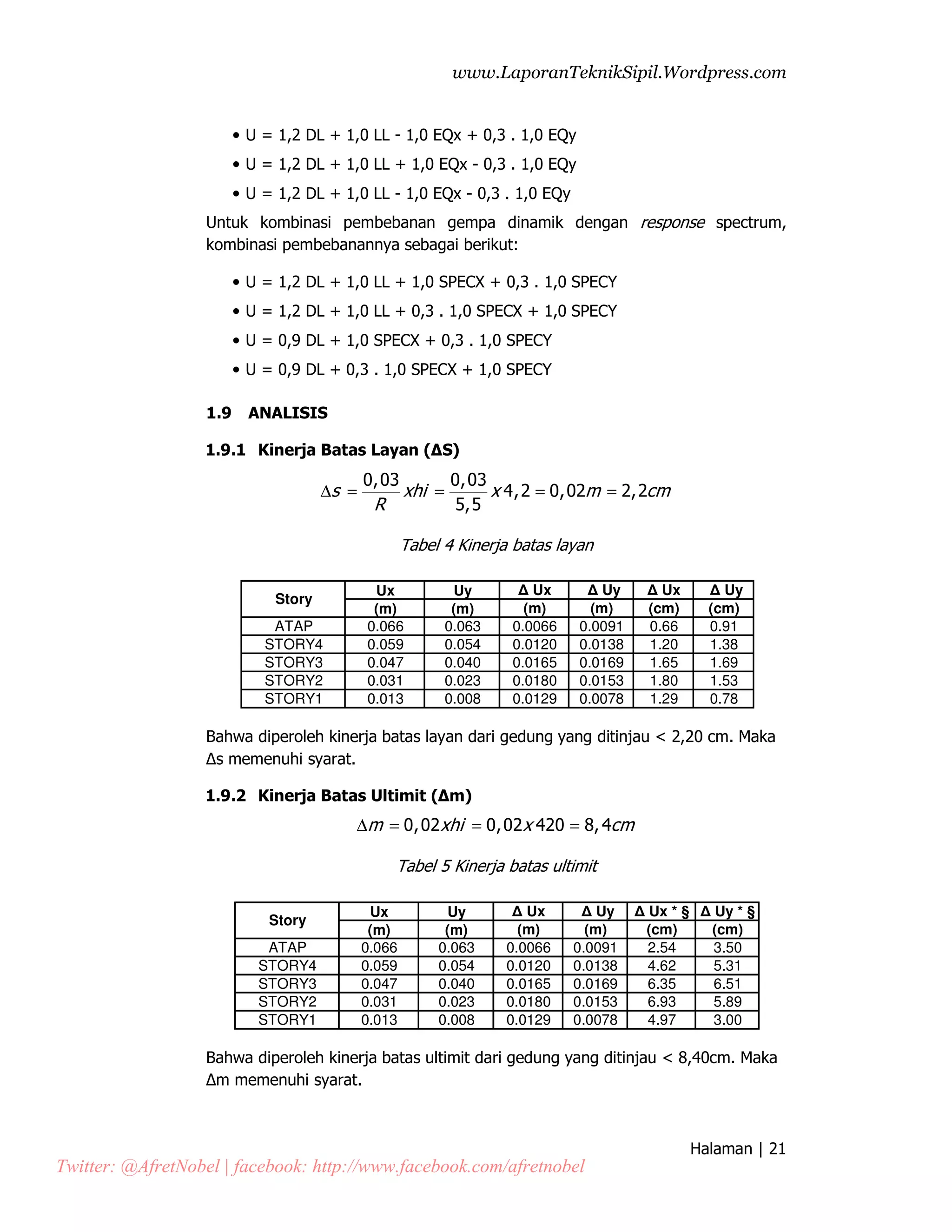 Analisis struktur gedung bertingkat rendah dengan software etabs v9 | PDF