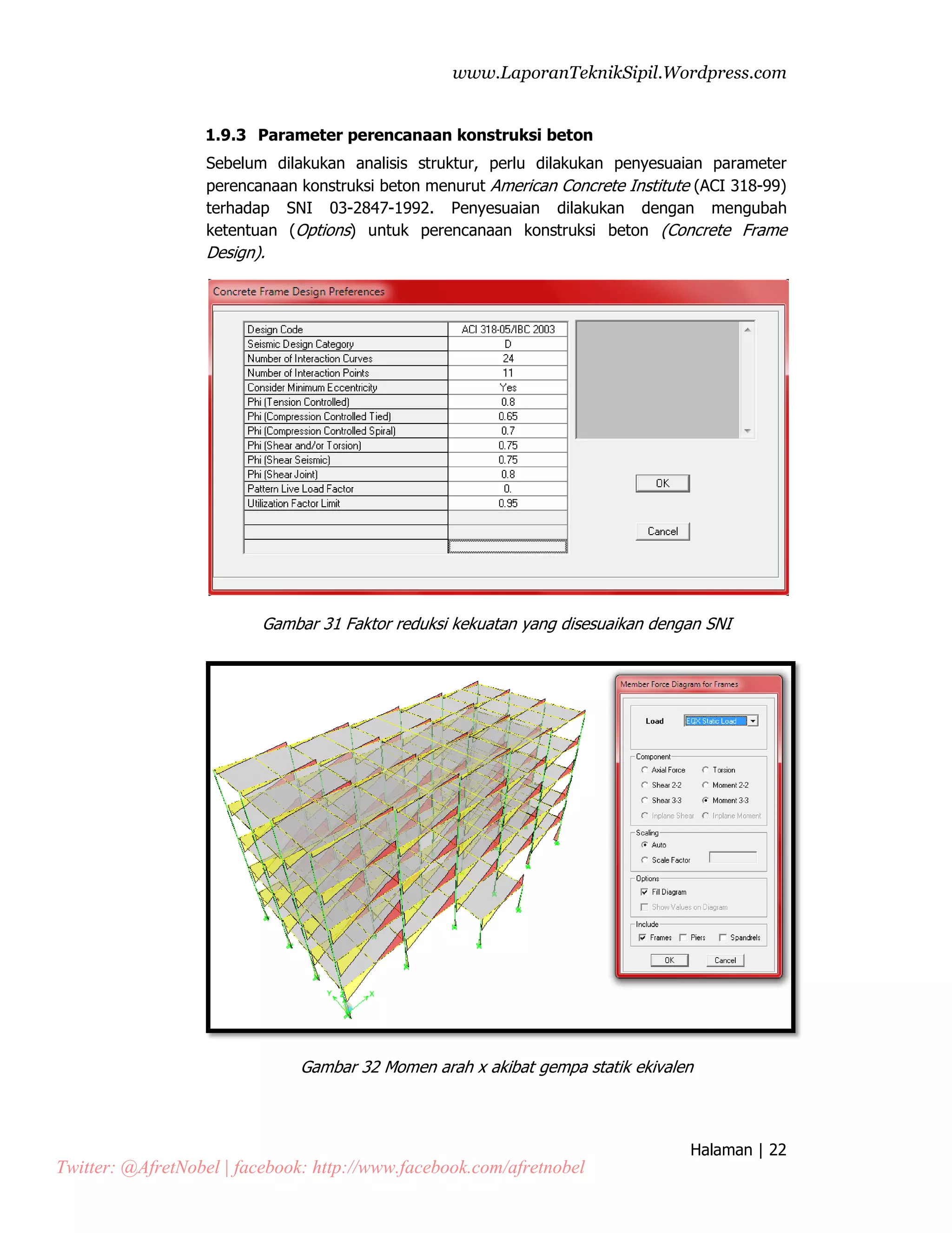 Analisis struktur gedung bertingkat rendah dengan software etabs v9 | PDF