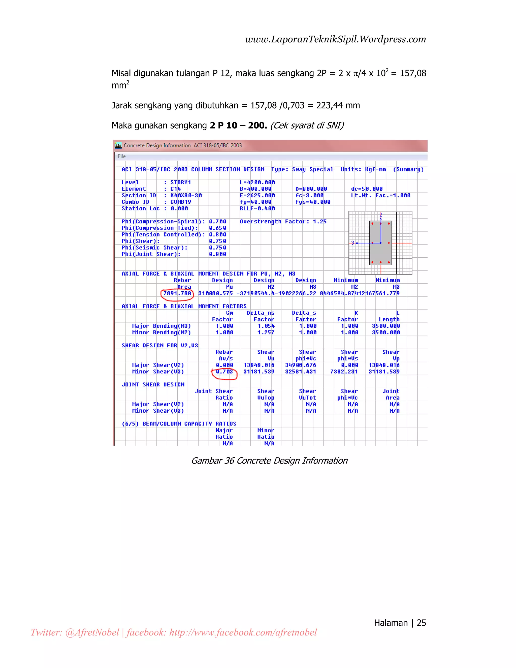 Analisis struktur gedung bertingkat rendah dengan software etabs v9 | PDF