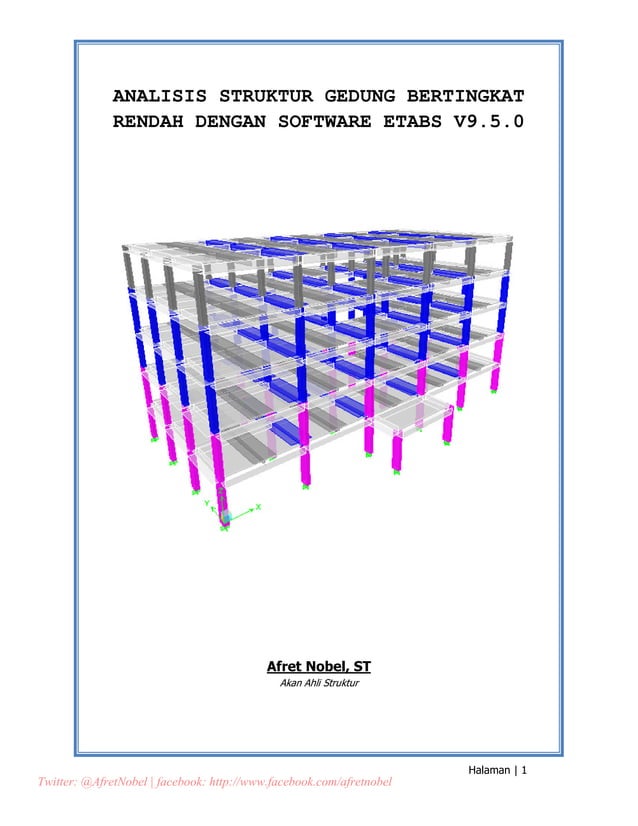 Analisis struktur gedung bertingkat rendah dengan software etabs v9 | PDF
