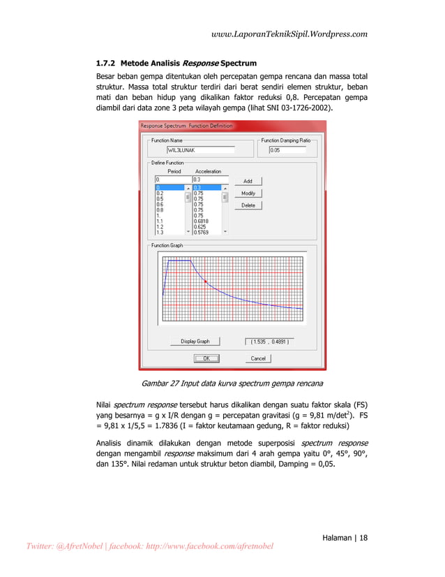 Analisis struktur gedung bertingkat rendah dengan software etabs v9 | PDF