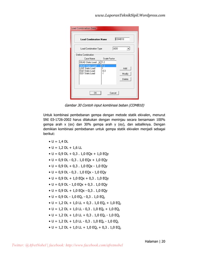 Analisis struktur gedung bertingkat rendah dengan software etabs v9 | PDF