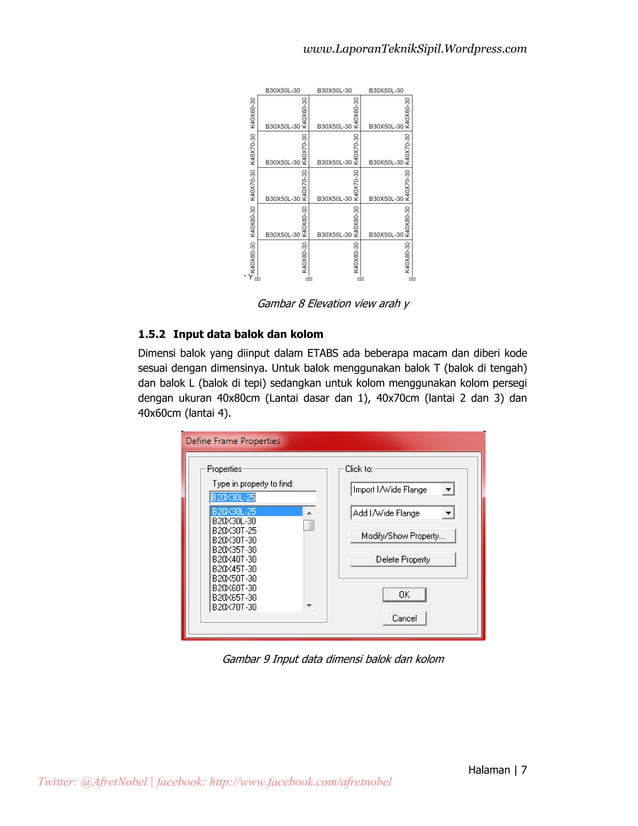 Analisis struktur gedung bertingkat rendah dengan software etabs v9 | PDF