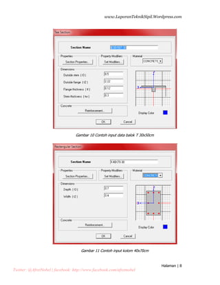 Analisis struktur gedung bertingkat rendah dengan software etabs v9 | PDF