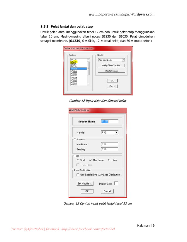 Analisis struktur gedung bertingkat rendah dengan software etabs v9 | PDF
