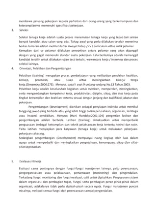 Analisis studi kasus tentang rekrutmen dan seleksi pt wings group | DOCX