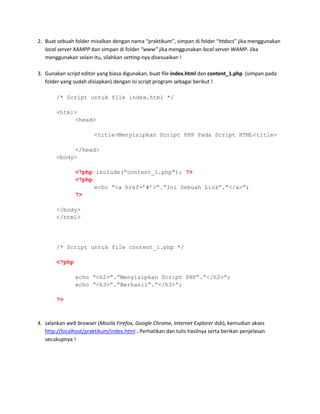 Analisis Suatu Script Web | PDF