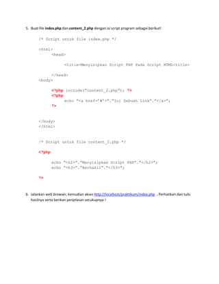 Analisis Suatu Script Web | PDF