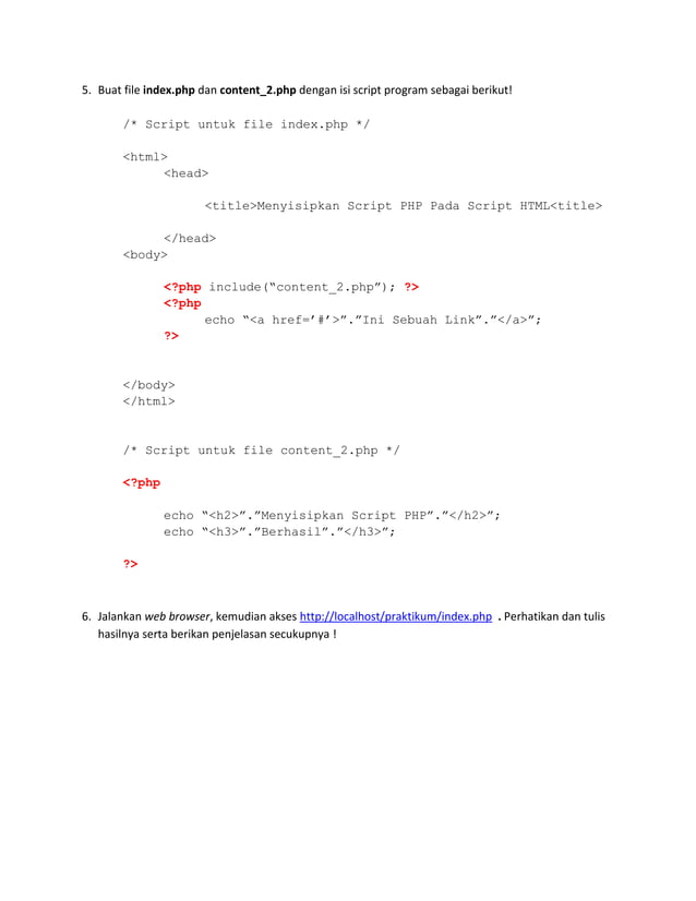 Analisis Suatu Script Web | PDF