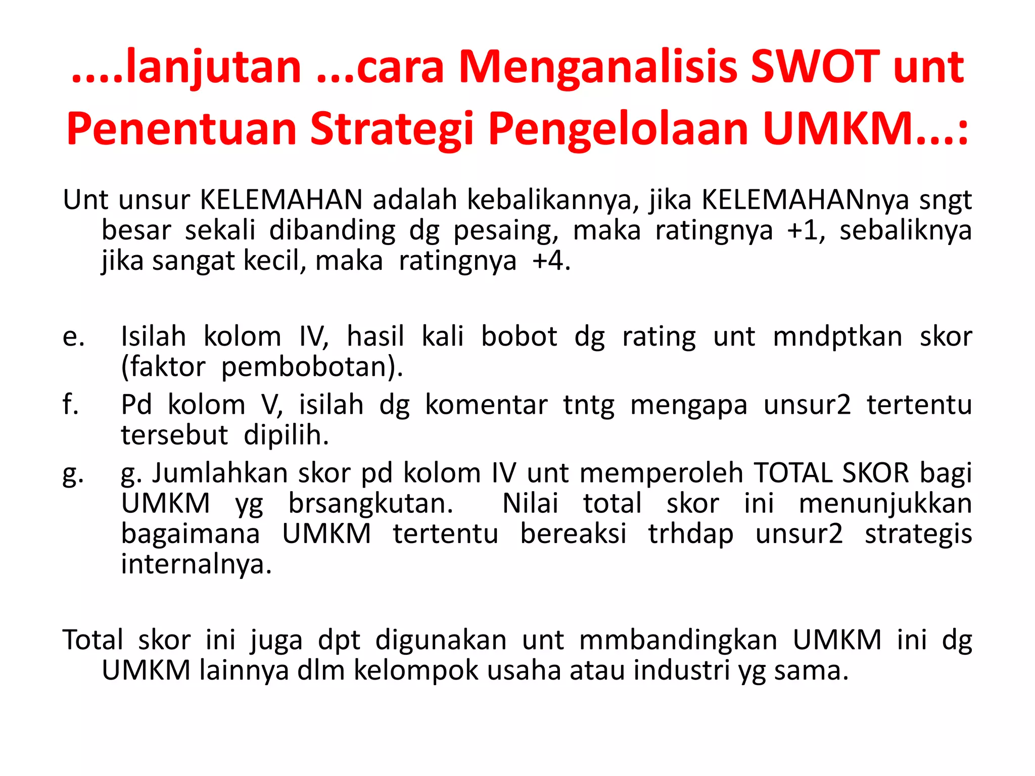 Analisis swot | PPTX