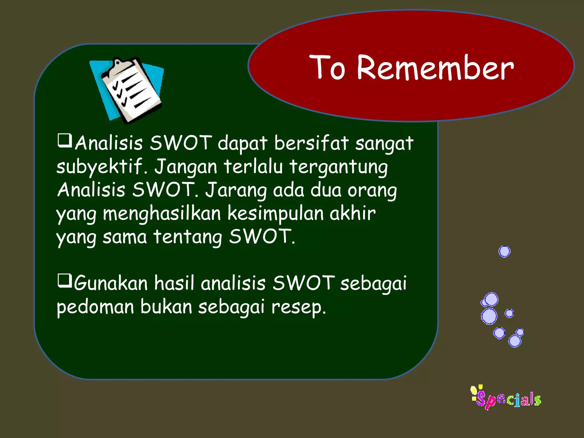 Analisis swot | PPT