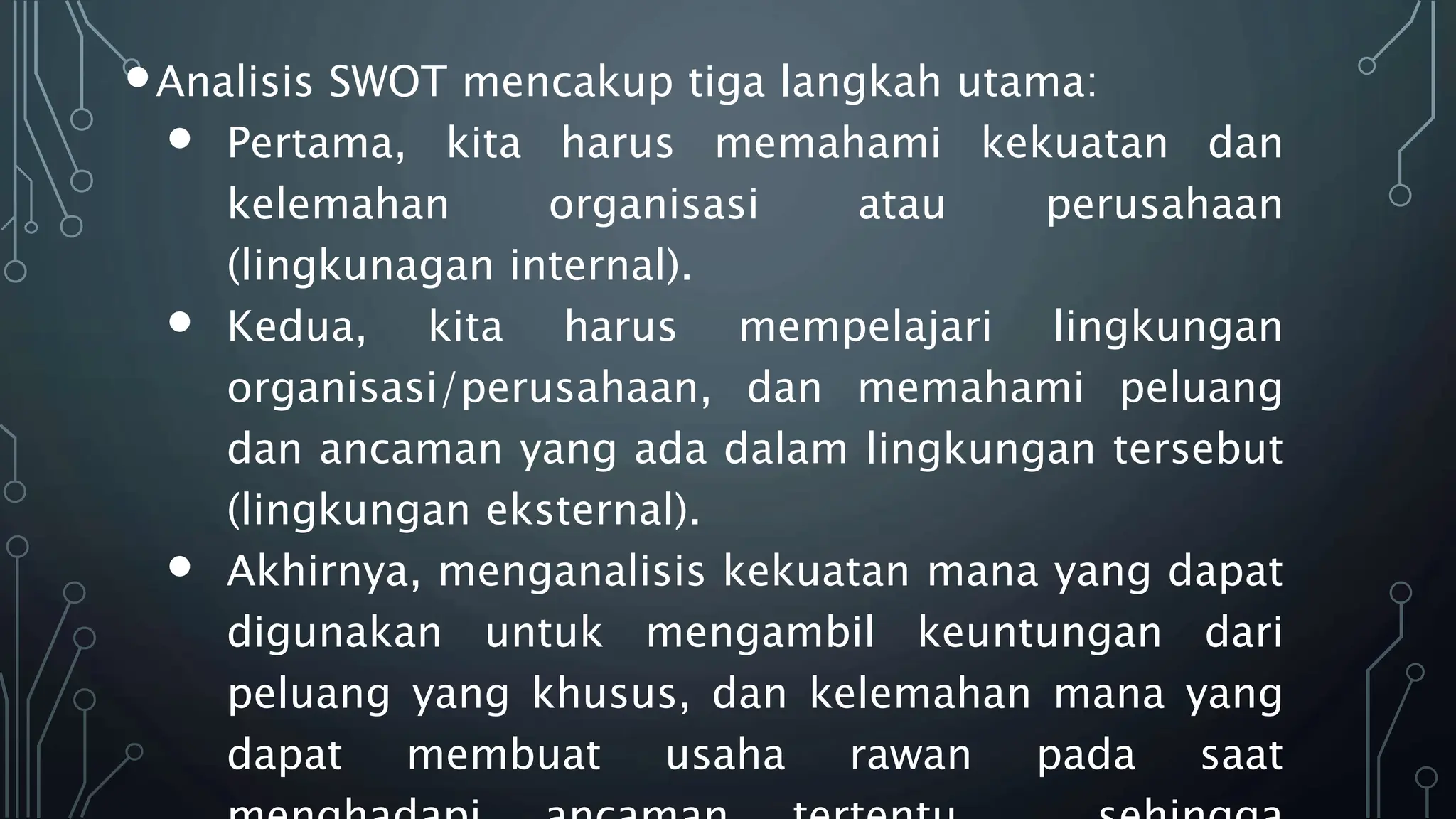 SWOT Analysis on Management Strategic... | PPTX