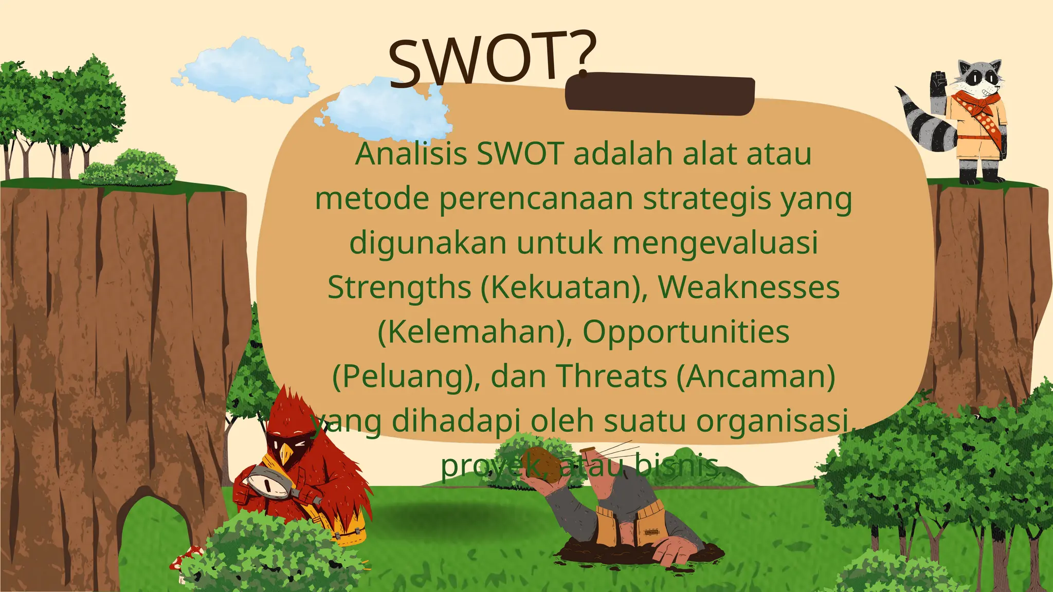 ANALISIS SWOT.pptx untuk pembina dan anggota pramuka | PPTX