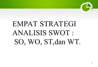 Analisis SWOT, Definisi, Aplikasi/penerapan.ppt | Free Download