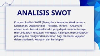 ANALISIS SWOT Strengths, Weaknesses, Opportunity, Threats, | PPT
