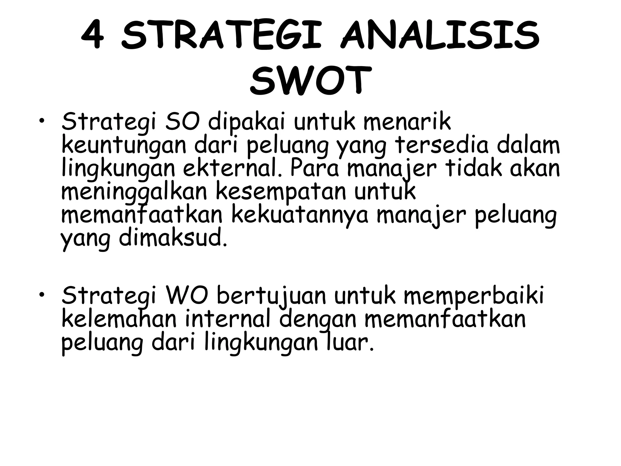 Analisis SWOT | PPT