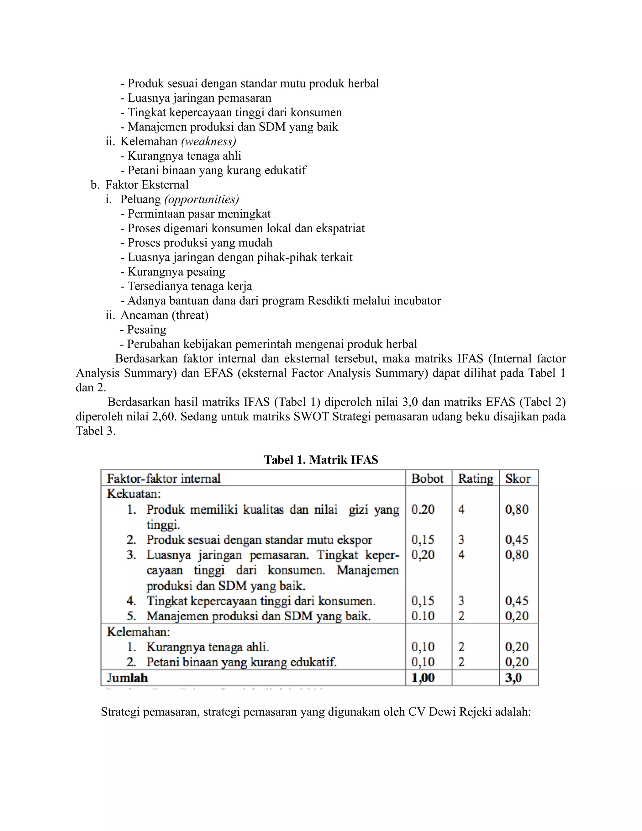 Analisis swot dalam menentukan strategi pemasaran | PDF