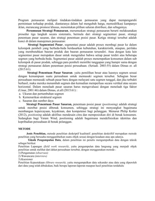 Analisis swot dalam menentukan strategi pemasaran | PDF